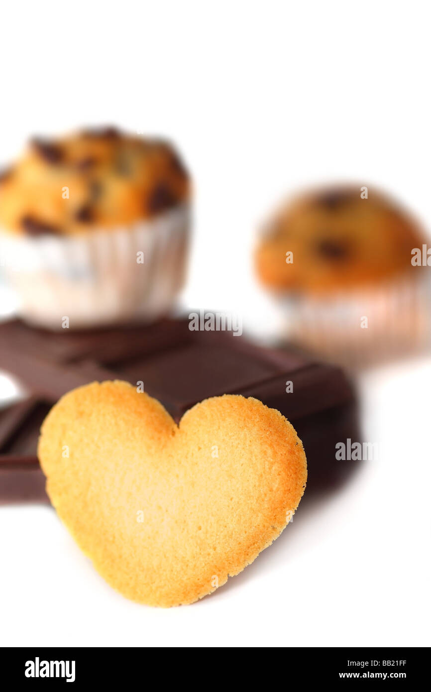 Sweets isolated on white Stock Photo - Alamy
