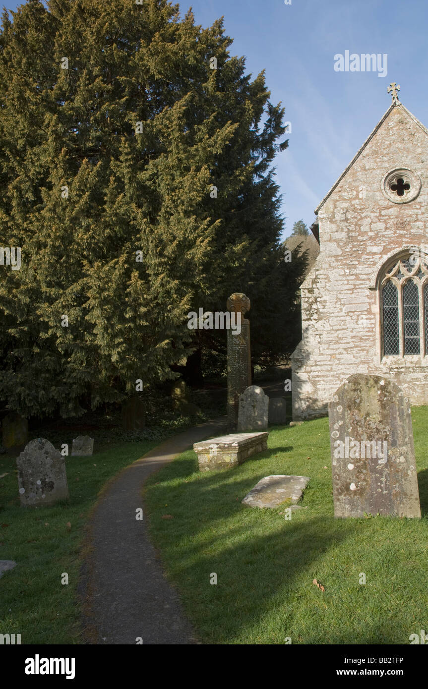 Nevern Celtic Cross, St Brynach Church, Nevern, Pembrokeshire Stock ...