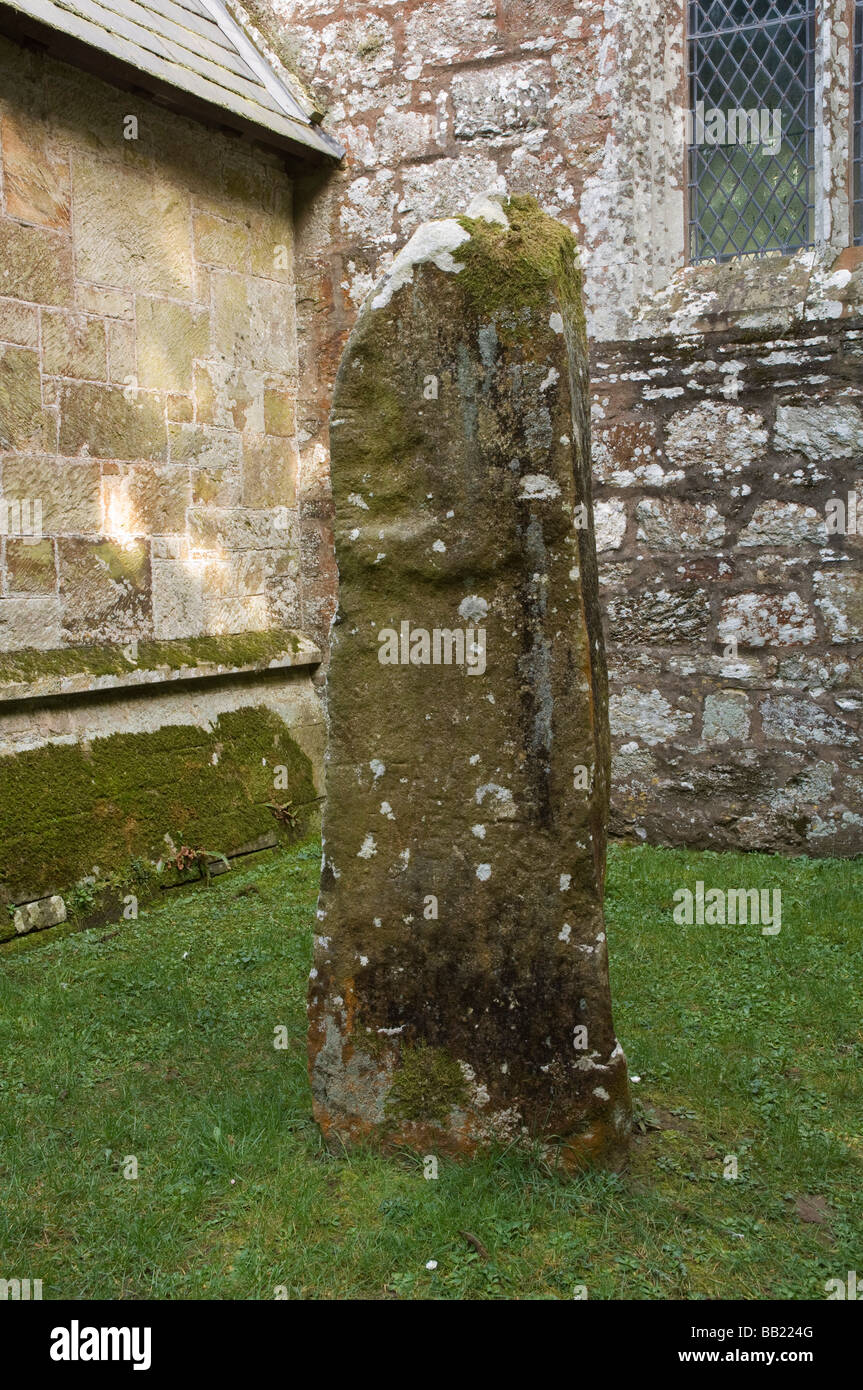 Vitalianus Stone, St Brynach Church, Nevern, Pembrokeshire Stock Photo ...