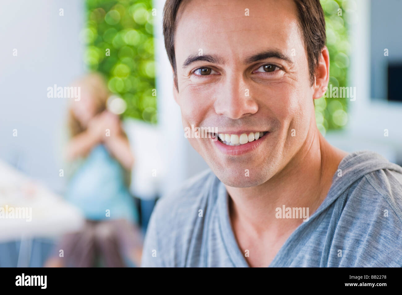 Portrait of a man smiling Stock Photo - Alamy