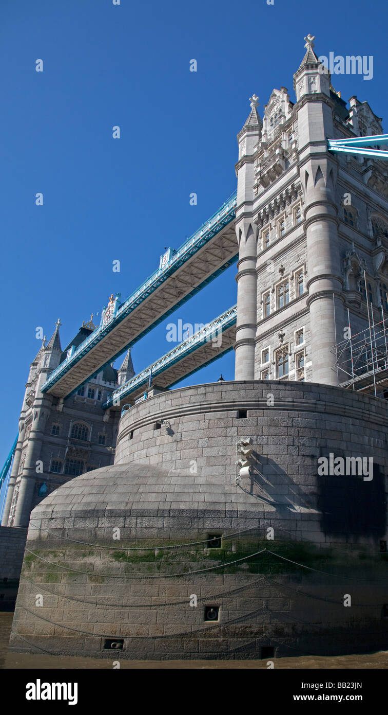 Tower Bridge from below, London, England Stock Photo - Alamy