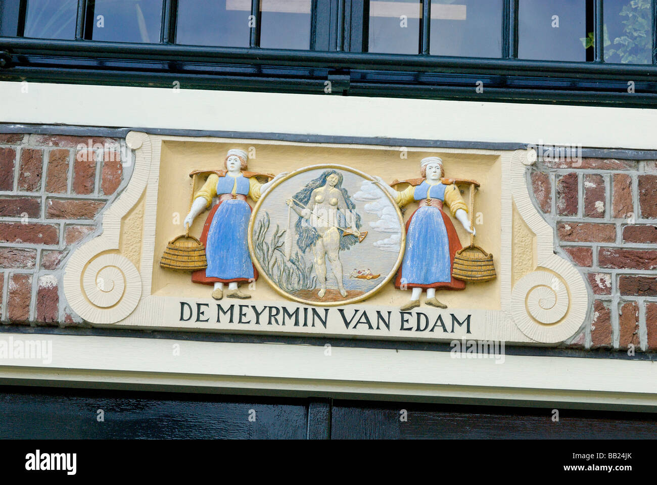 Europe, Netherlands, North Holland, Edam, The Mermaid of Edam Stock ...