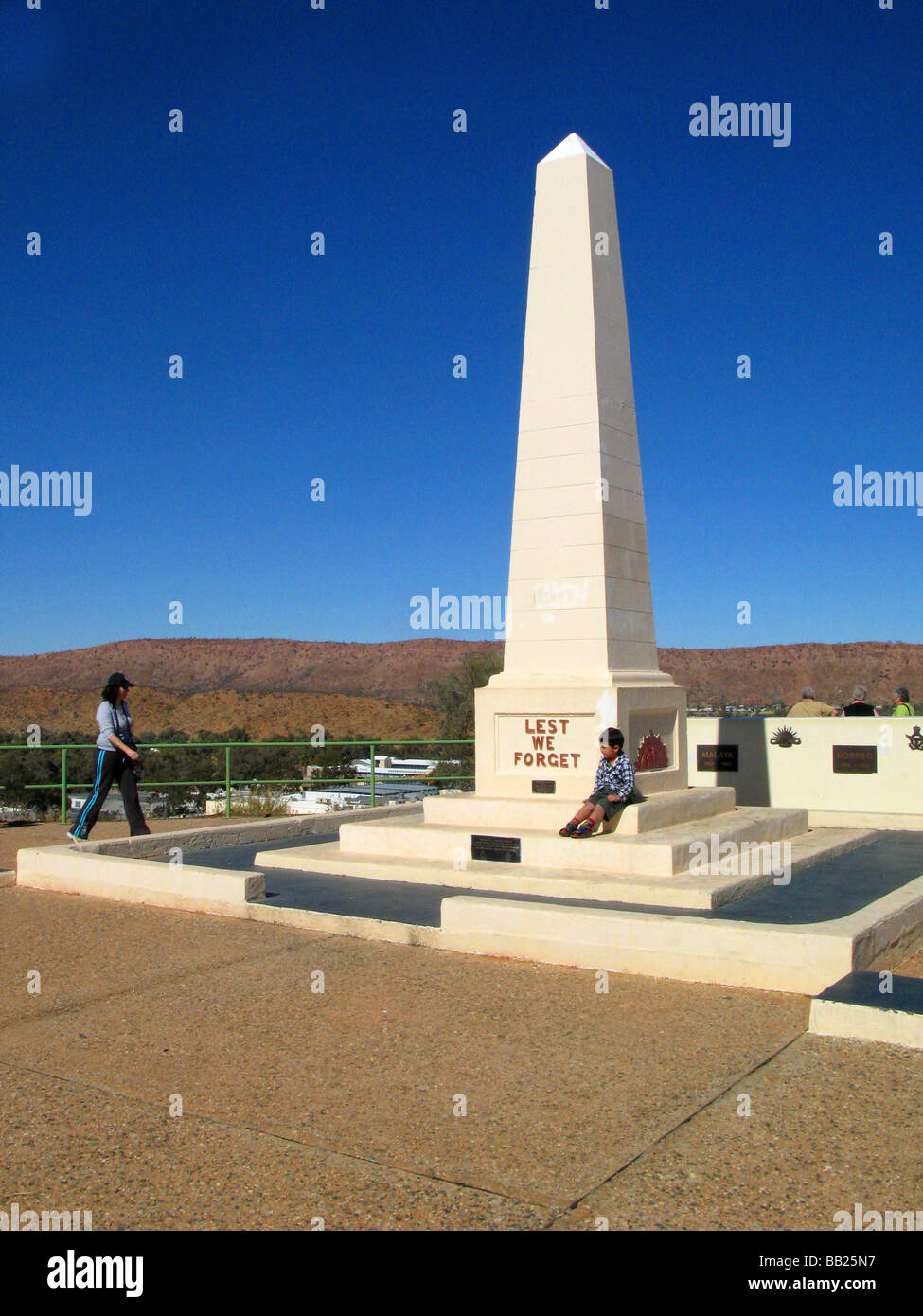Anzac Hill Monument Stock Photo - Alamy
