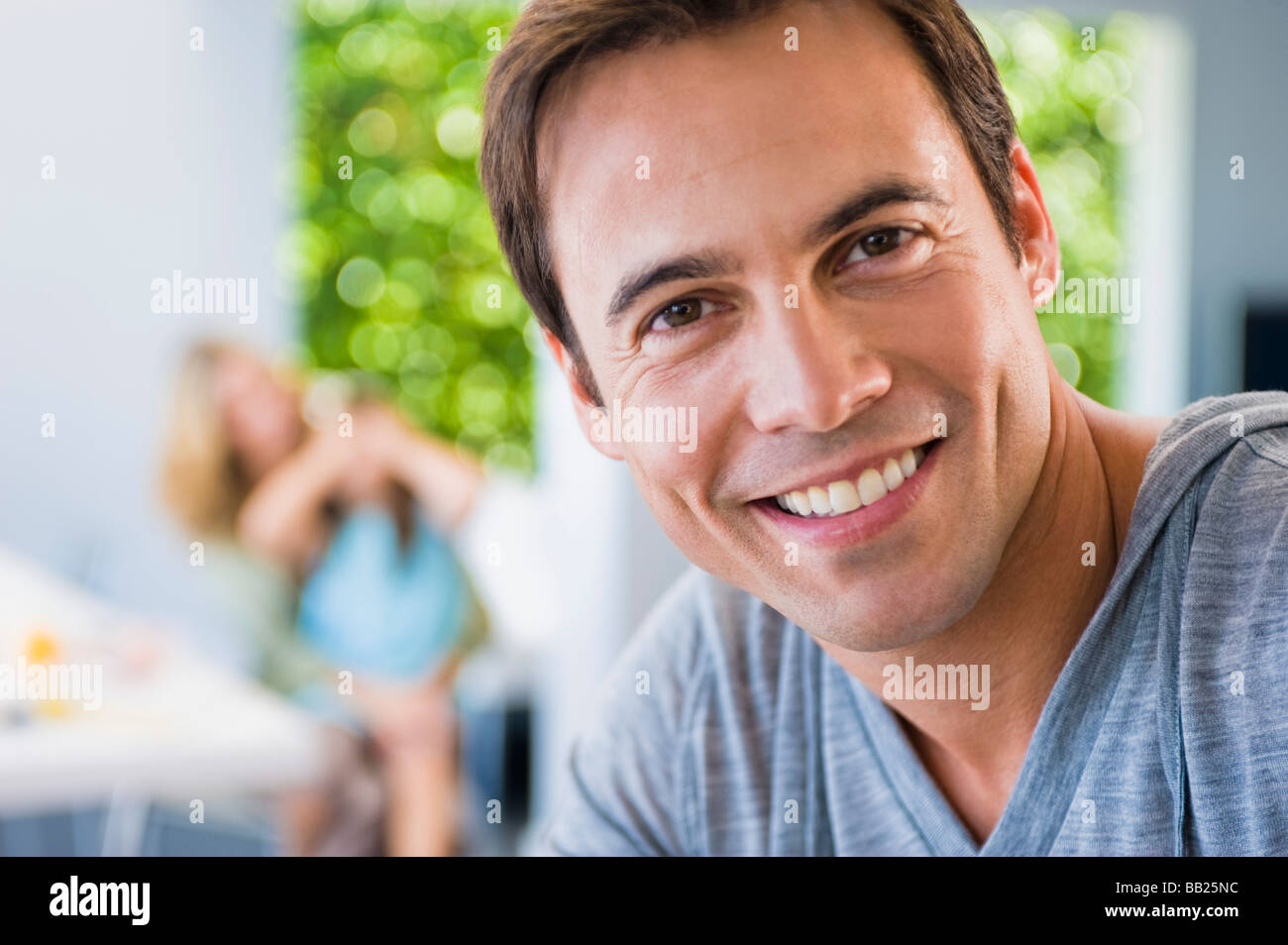Portrait of a man smiling Stock Photo - Alamy