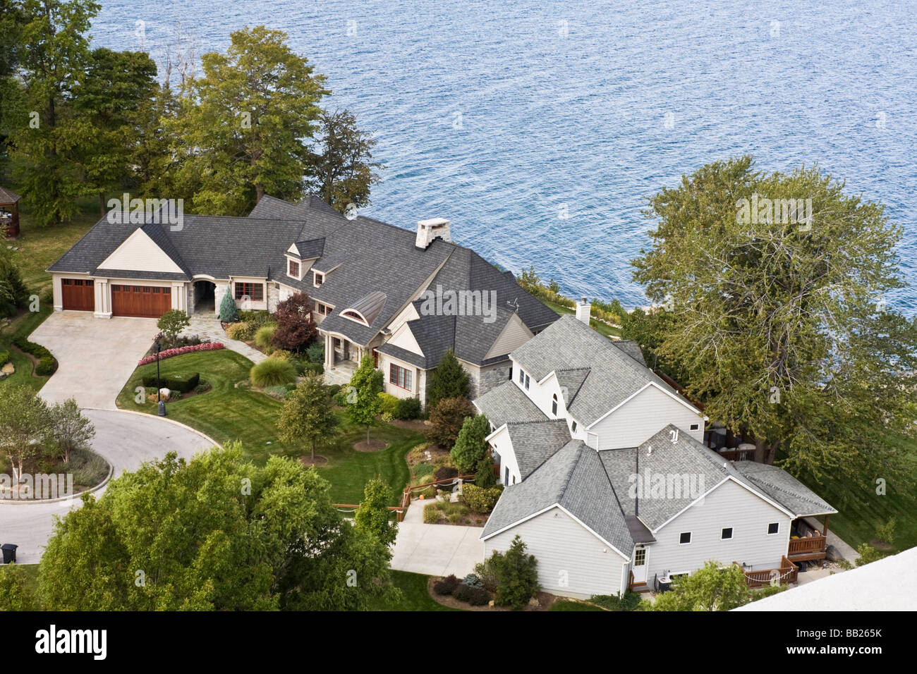Lakefront residence in Cleveland Stock Photo - Alamy