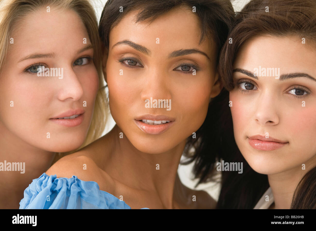 Portrait of three female friends Stock Photo - Alamy