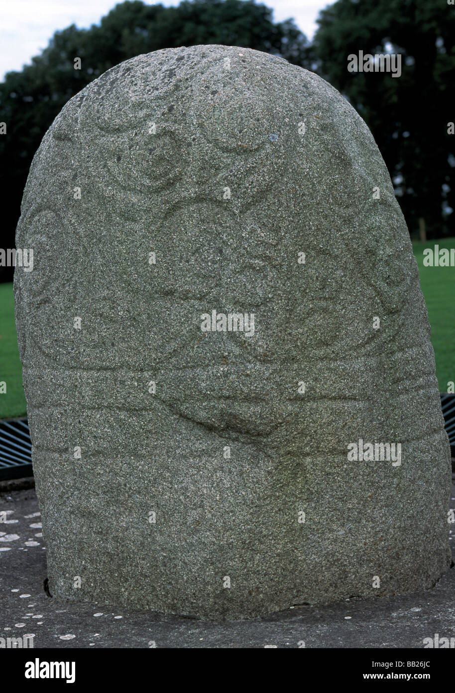 turoe stone with its la tene sculpture in irelands landscape Stock ...