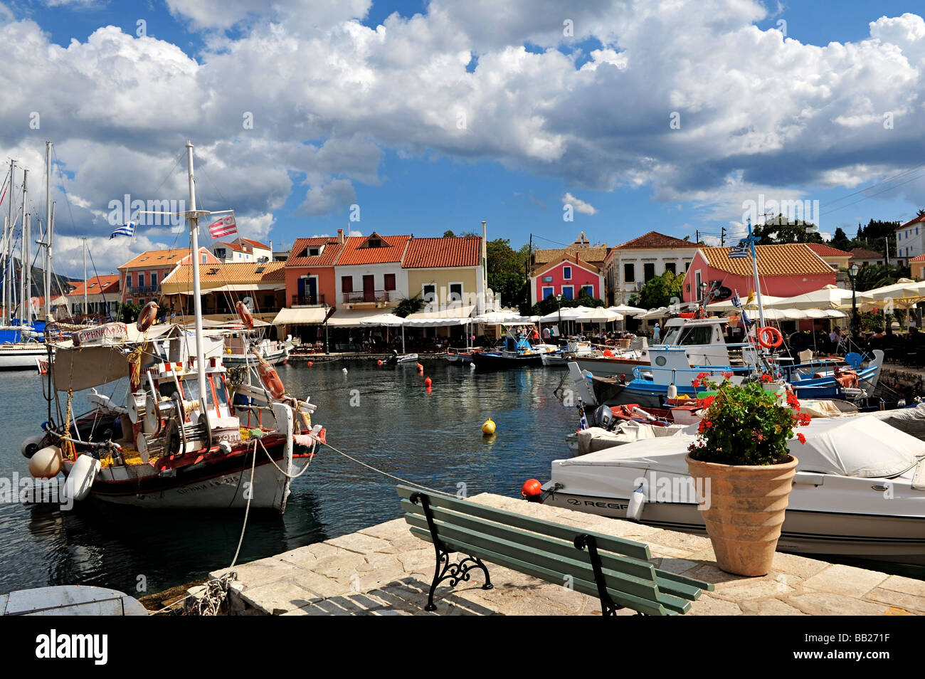 Fiskardo harbour, Kefalonia, Greece Stock Photo - Alamy