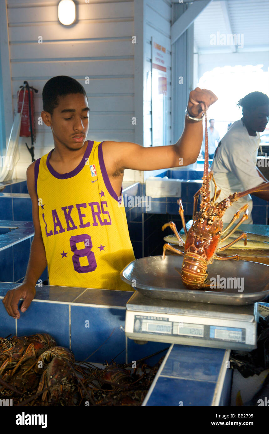 Caribbean saint martin marigot market hi-res stock photography and ...