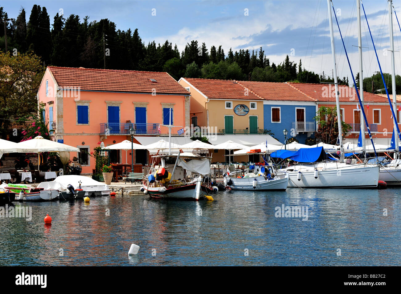 Fiskardo harbour, Kefalonia, Greece Stock Photo - Alamy