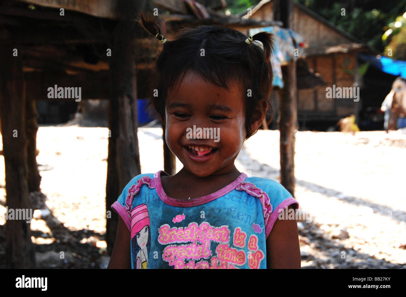 Moken sea gypsy tribe koh lhao ranong southern thailand kid hi-res ...