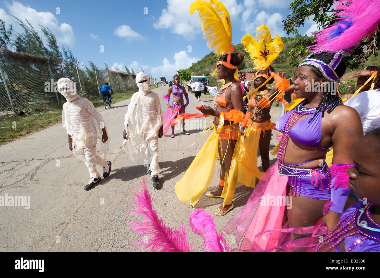 St Martin carnival parade Stock Photo - Alamy