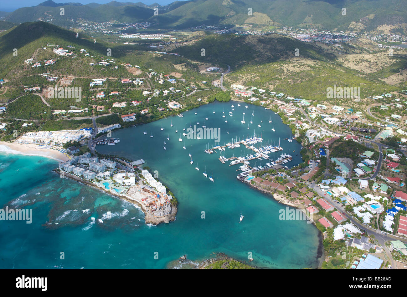Sint Maarten oyster Pond Stock Photo - Alamy