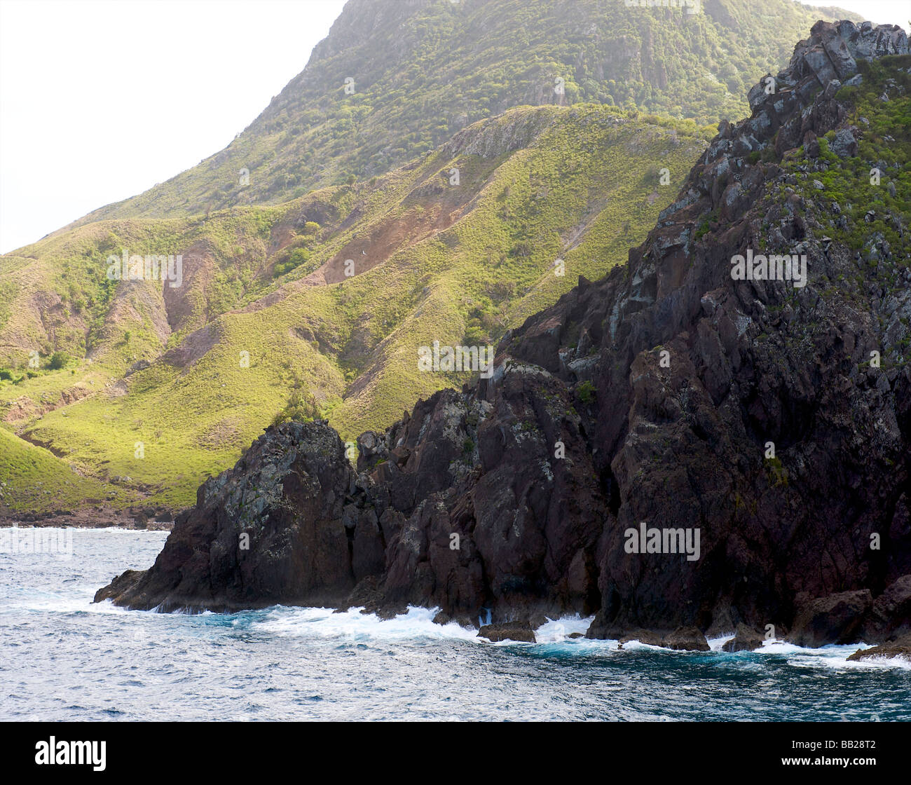 Saba coastline Spring Bay Stock Photo - Alamy