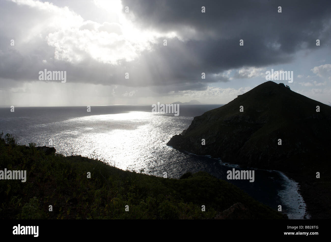 Saba coastline Spring Bay Stock Photo - Alamy