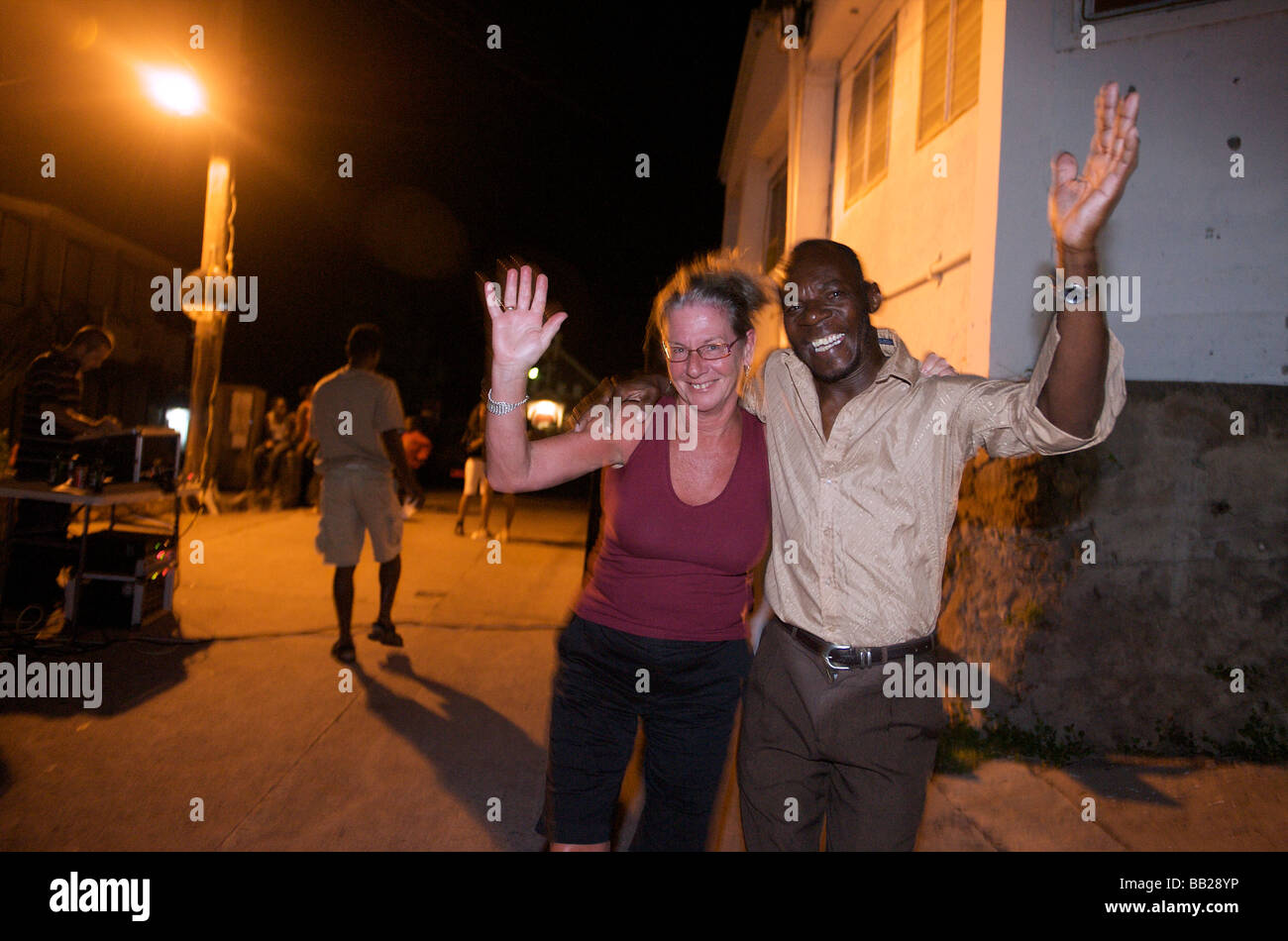 Saba the Bottom a roadblock party Stock Photo - Alamy