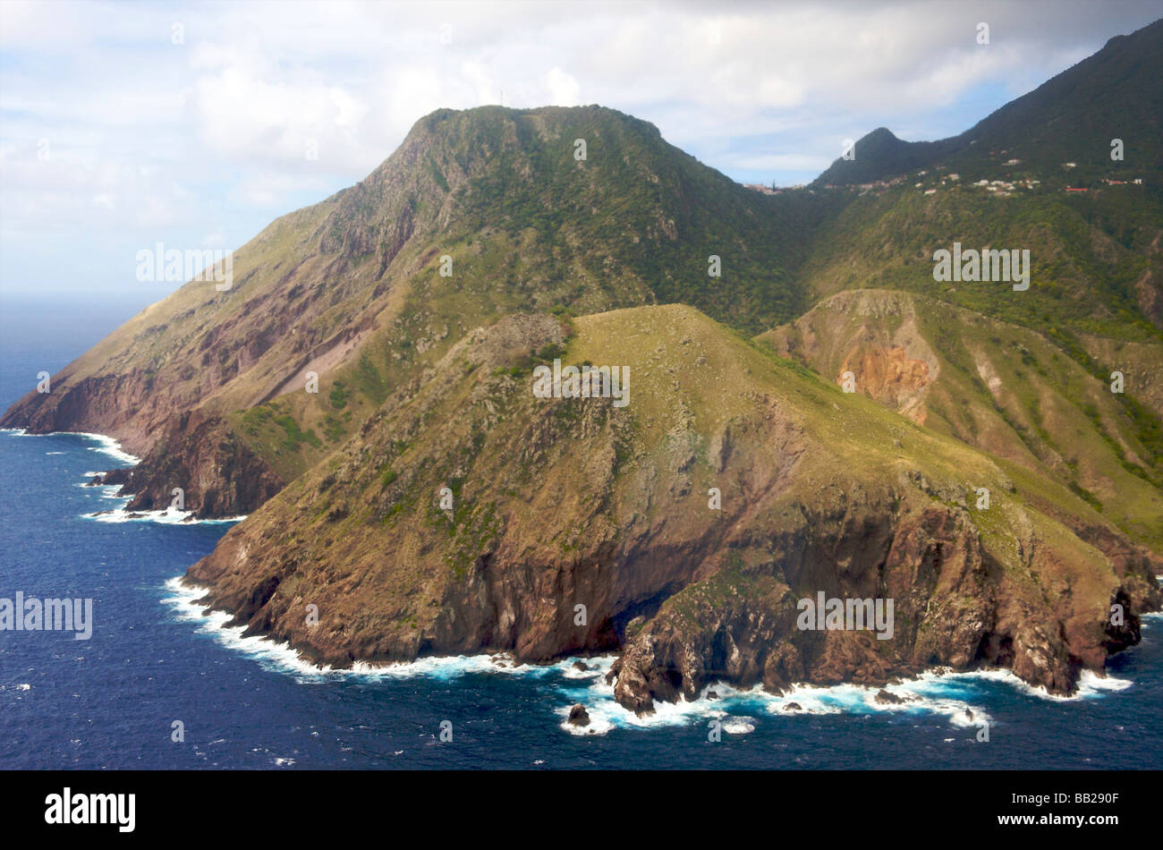 Saba island aerial hi-res stock photography and images - Alamy