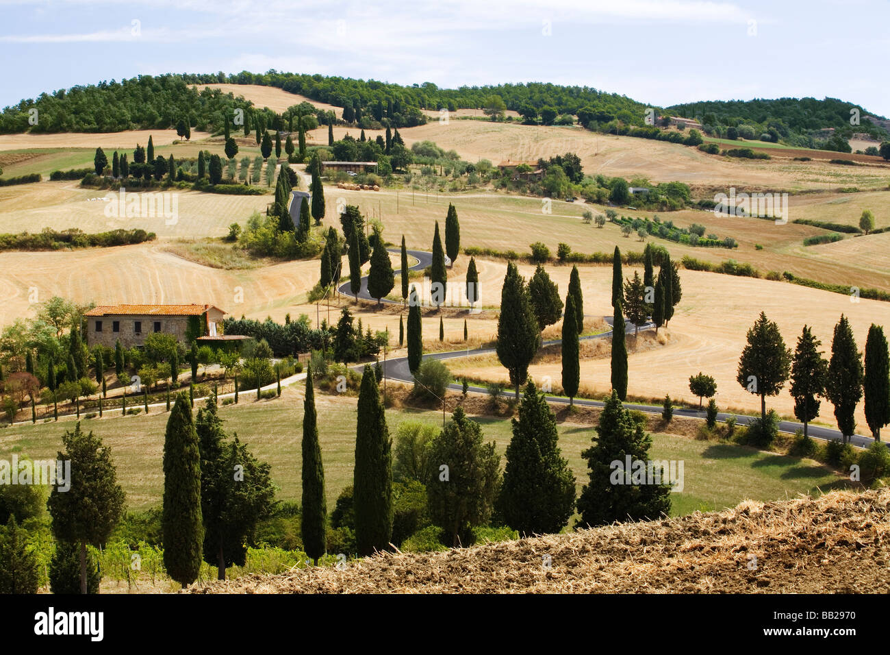 Strada per Monticchiello - Pienza - Tuscany - Italy Stock Photo - Alamy