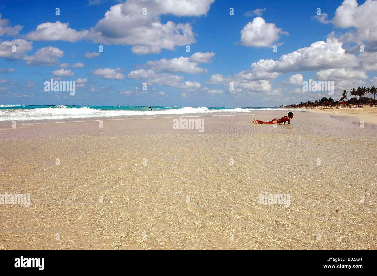 CUBA, Havana. Seafront landscape, with cristalline water Stock Photo ...