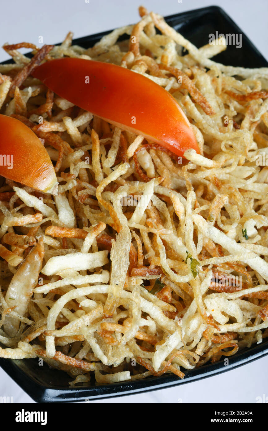 Alu bhaja is a crispy potato fry from Bengal Stock Photo - Alamy