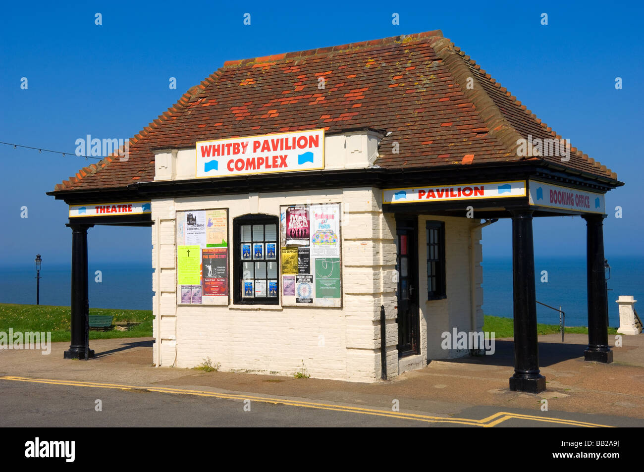 Whitby pavilion sign hi-res stock photography and images - Alamy