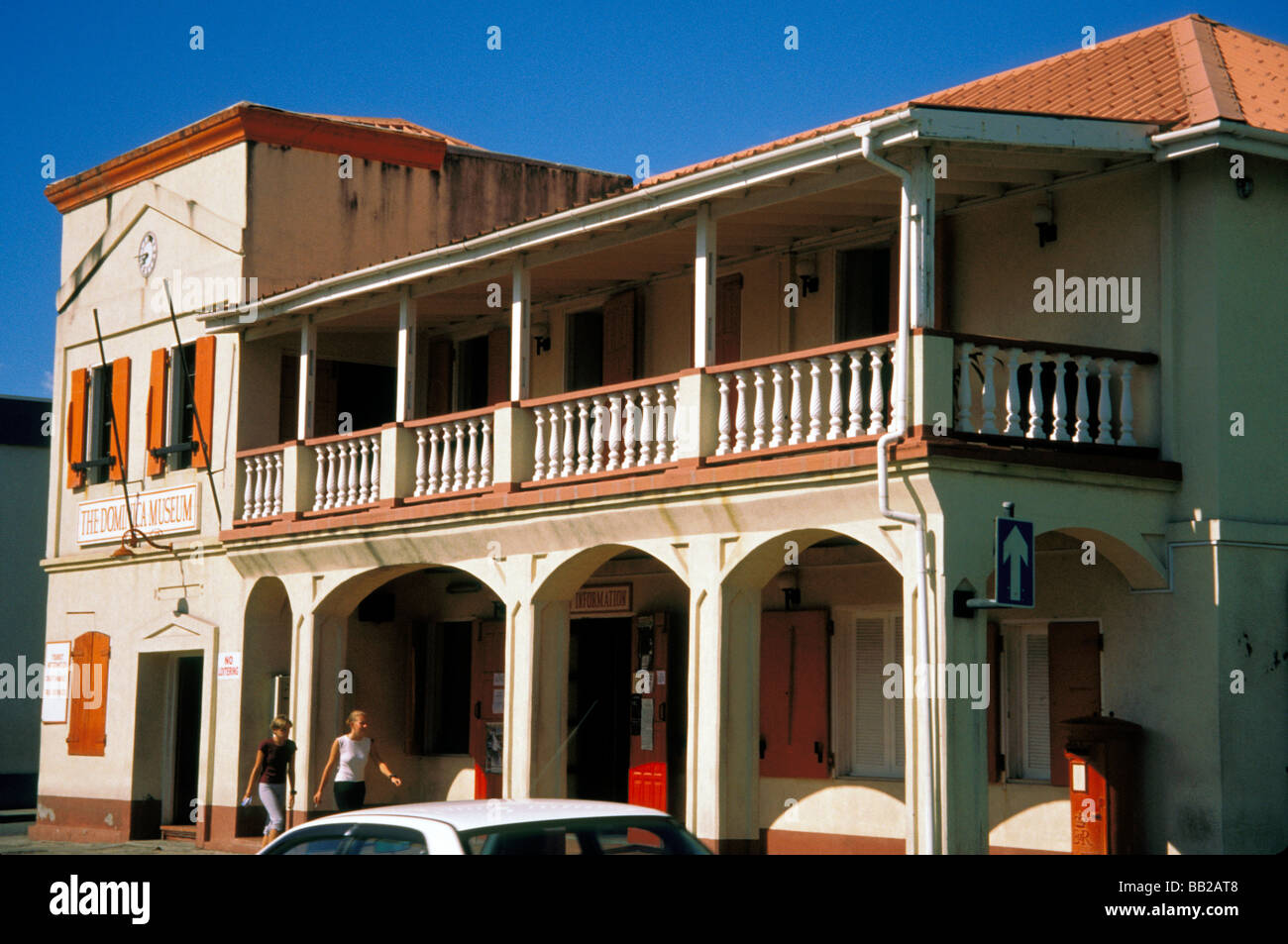 Caribbean, Dominica, Roseau. Traditional architecture. 2002 Stock Photo ...
