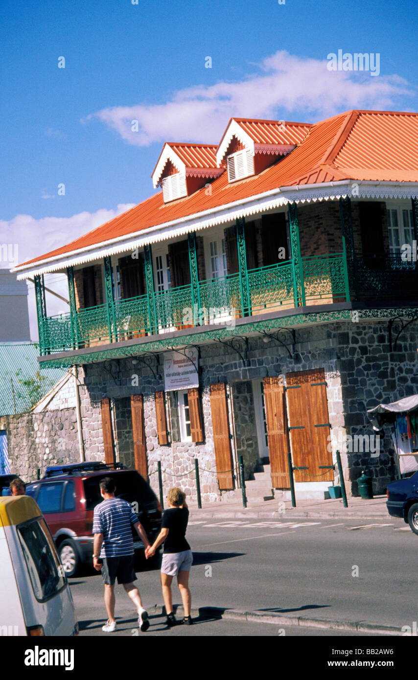 Caribbean, Dominica, Roseau. Traditional architecture Stock Photo - Alamy