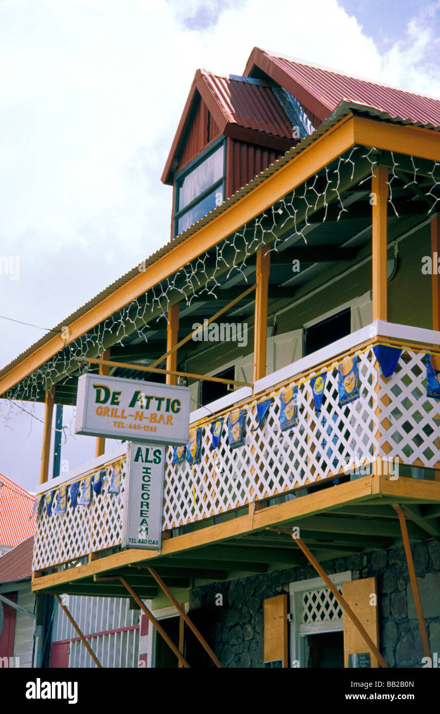 Caribbean, Dominica, Roseau. Traditional architecture Stock Photo - Alamy