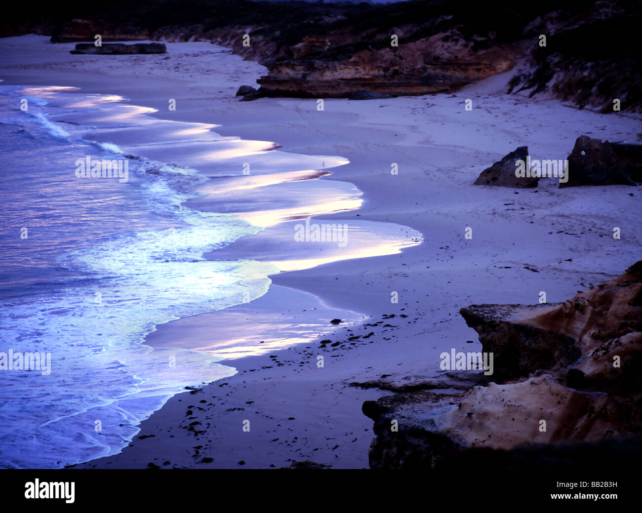 Sandy beach ocean waves hi-res stock photography and images - Alamy