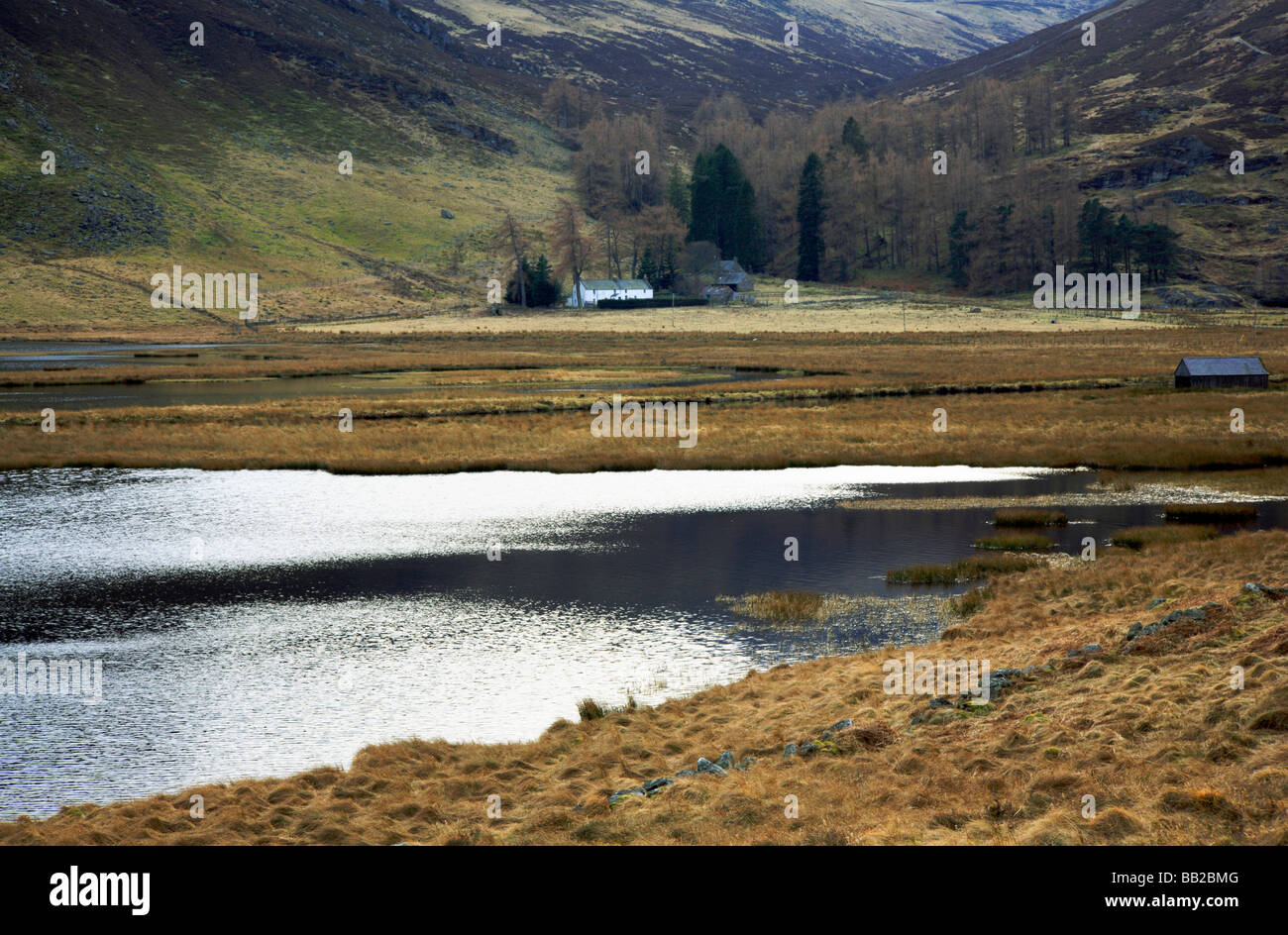 Loch Lee and the Shank of Inchgrundle, Glen Esk, Angus, Scotland, UK ...