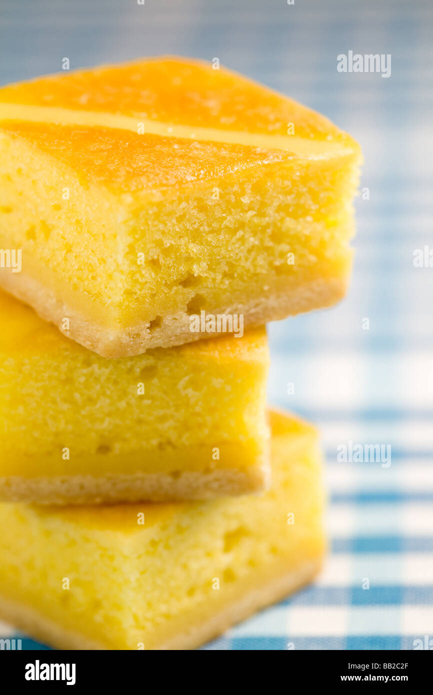 Delicious stack of vanilla cakes in square format Stock Photo - Alamy