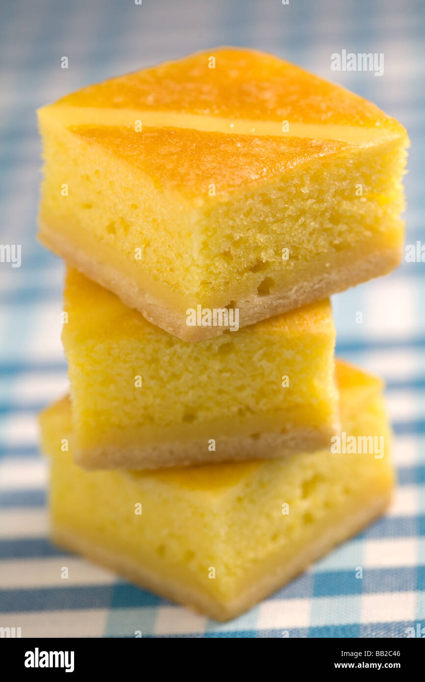 Stack of three delicious vanilla cakes Stock Photo - Alamy