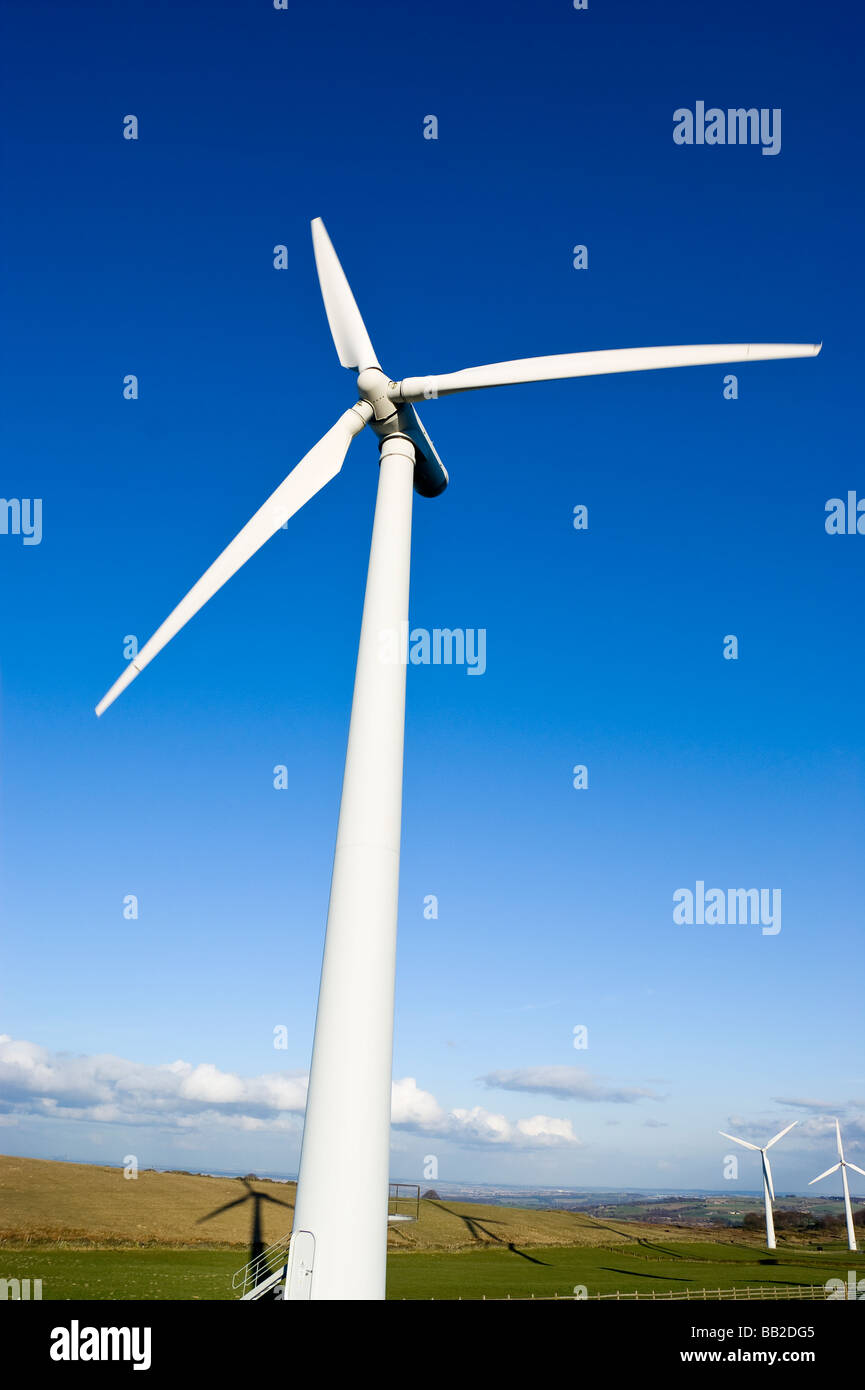 Wind Turbines on the Yorkshire Moors England Stock Photo - Alamy