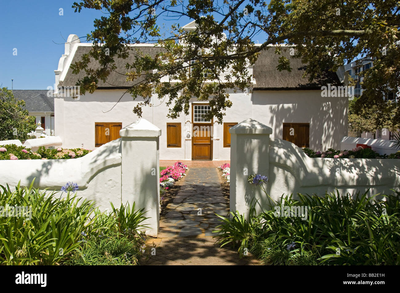 Typical Cape Dutch House in Stellenbosch, South Africa Stock Photo - Alamy