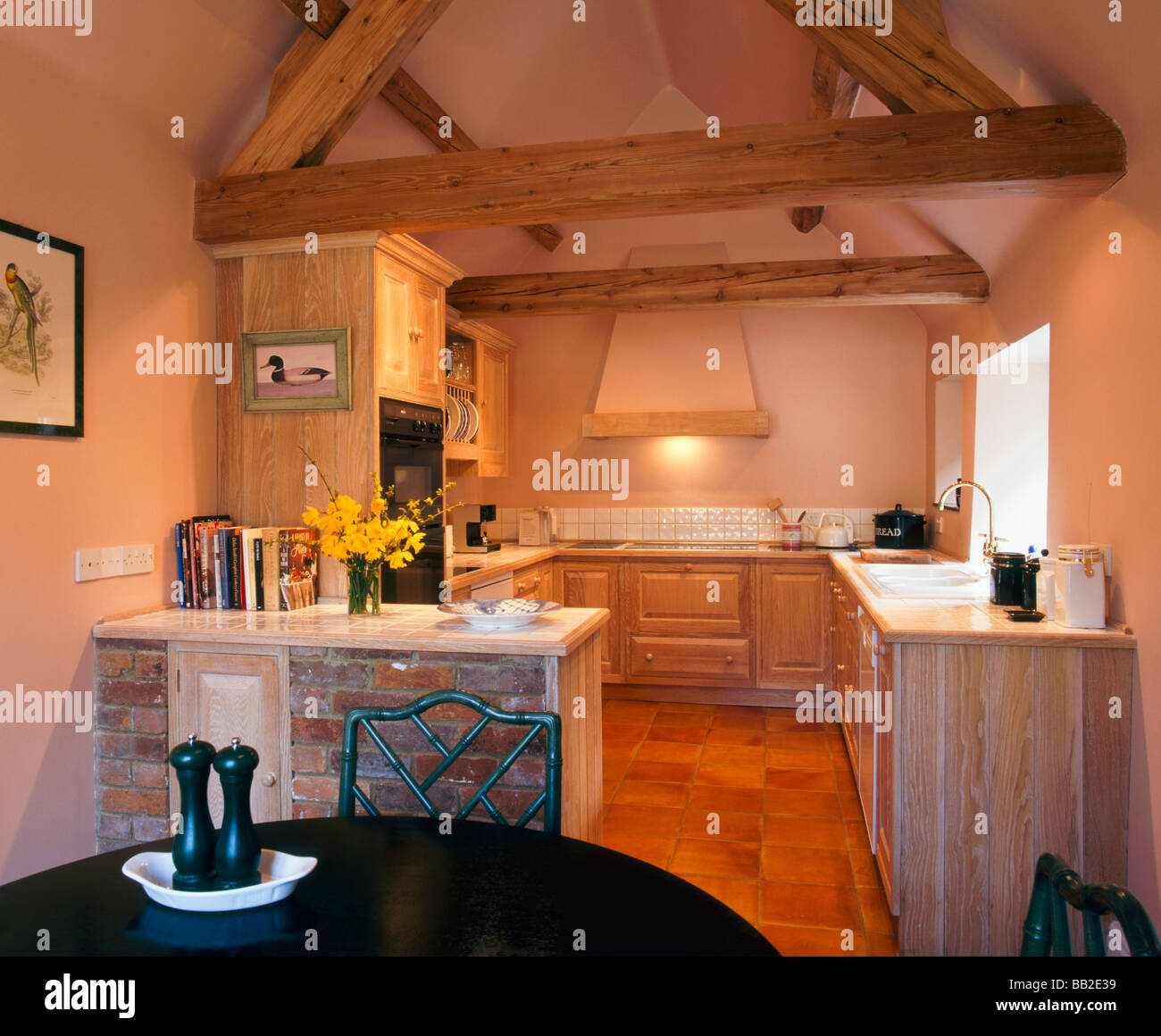 UK house interior, kitchen Stock Photo - Alamy