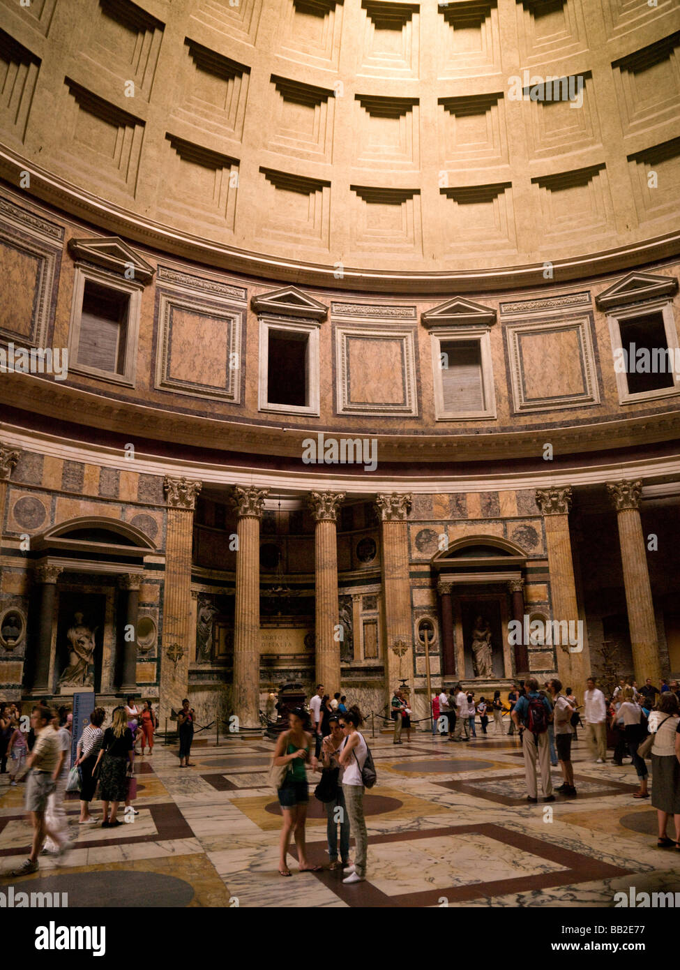Pantheon interior; Rome, Italy Stock Photo - Alamy