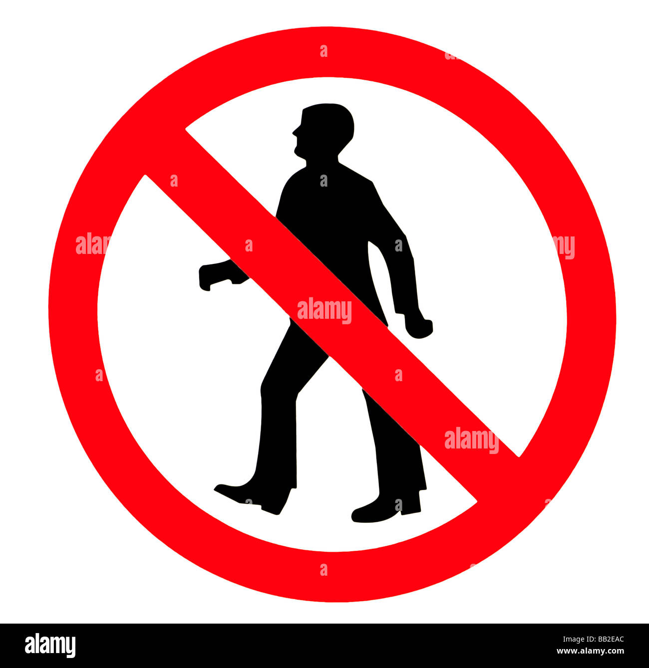 Keep Out Sign uk road traffic signs roadsigns no pedestrians Stock ...