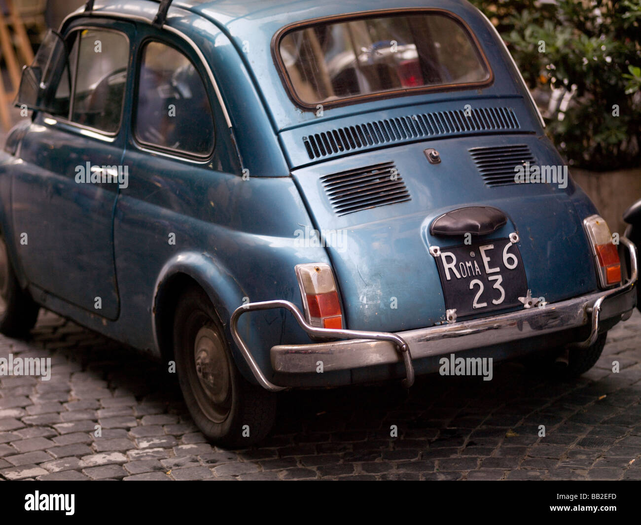 Old-fashioned car; Rome, Italy Stock Photo - Alamy
