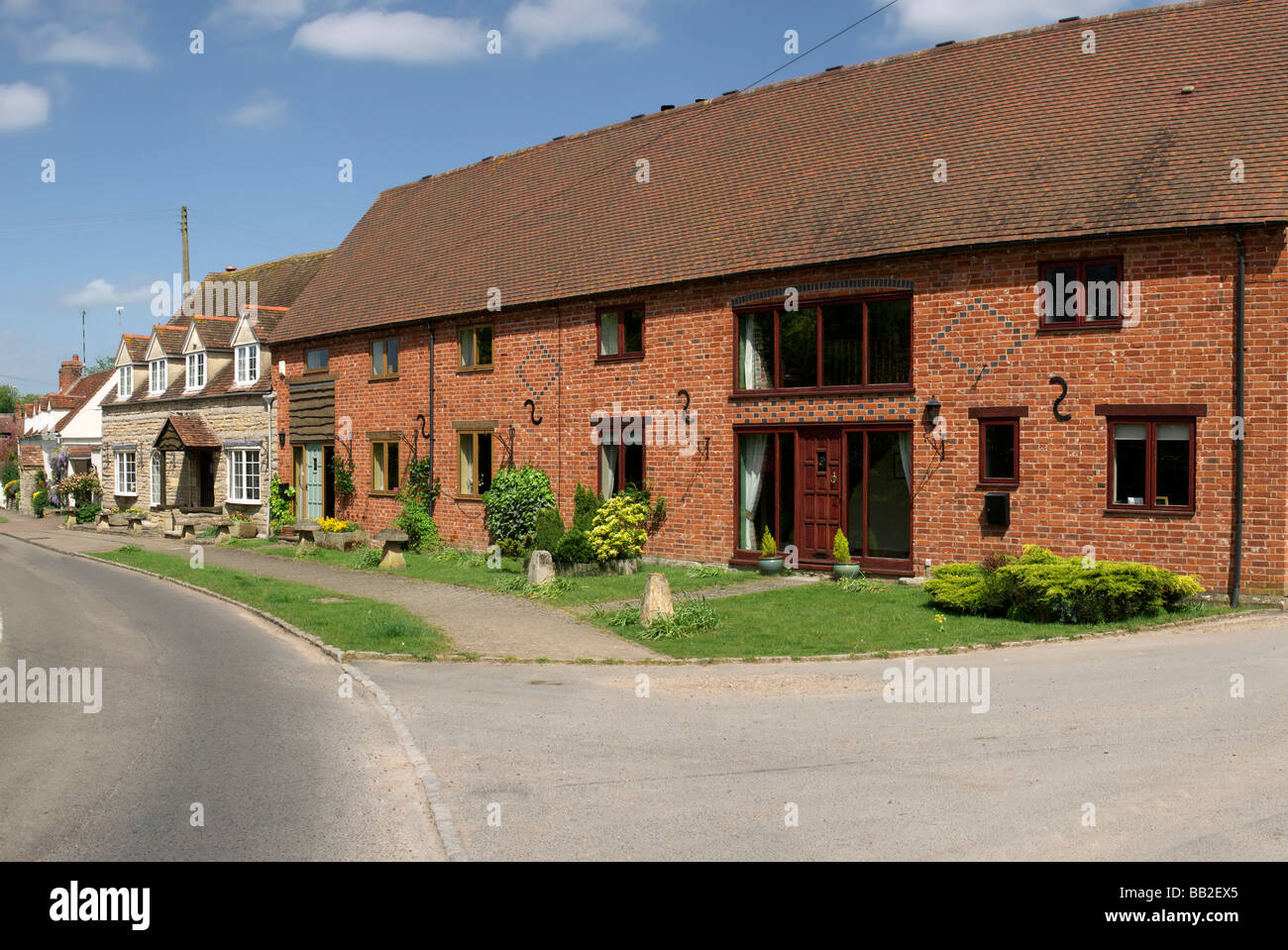 village with houses in countryside Stock Photo - Alamy