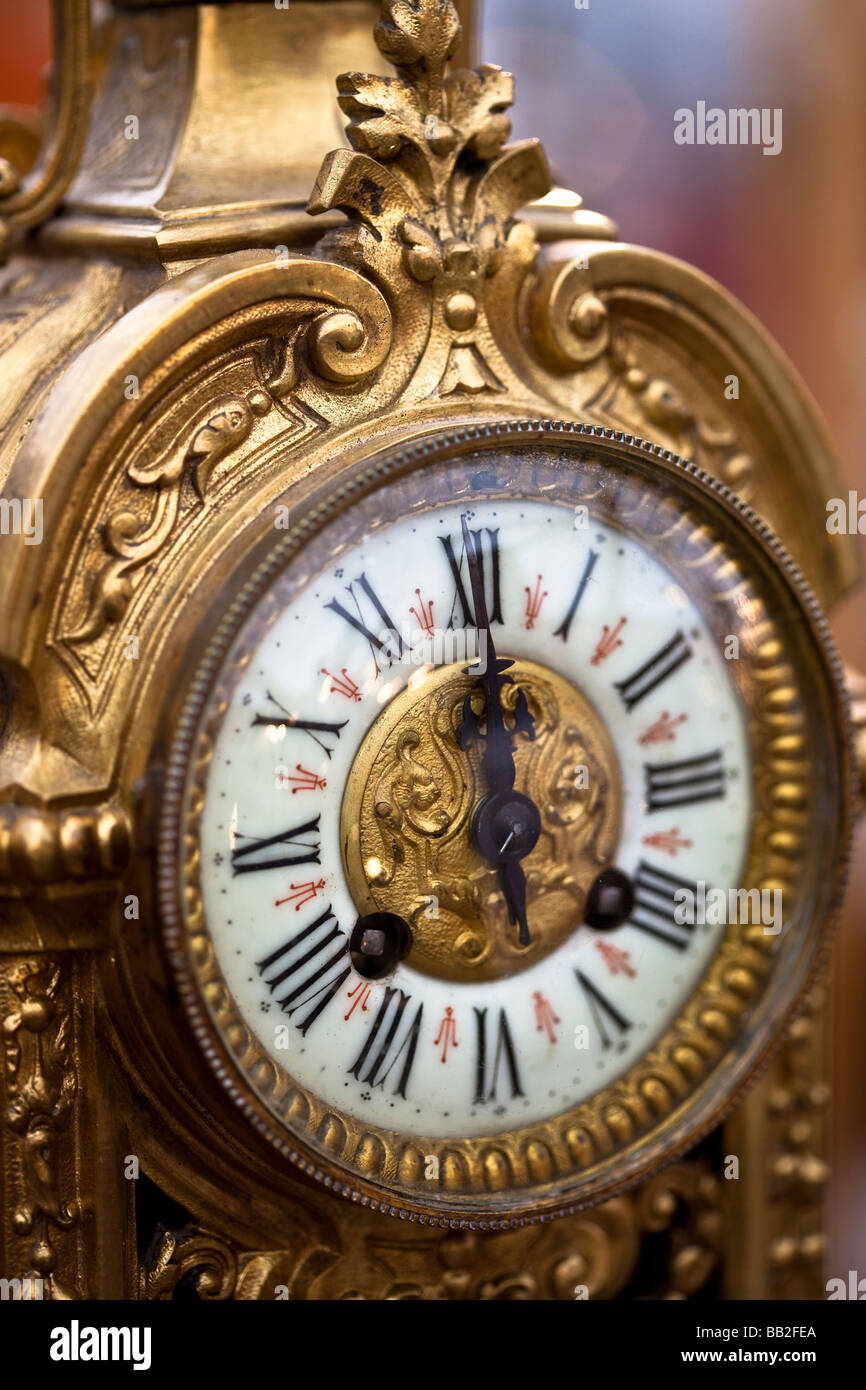 Antique clock face at the antiques market Neuchatel Switzerland Stock ...