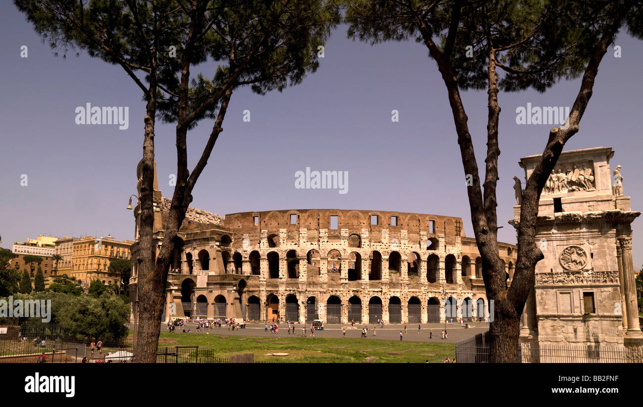 The Flavian Amphitheater (Colosseum); Rome, Italy Stock Photo - Alamy