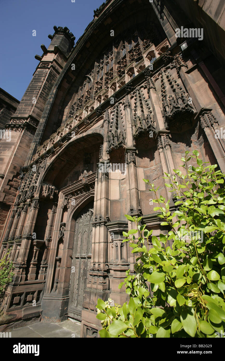 City of Chester, England. West front entrance to the historic Chester ...