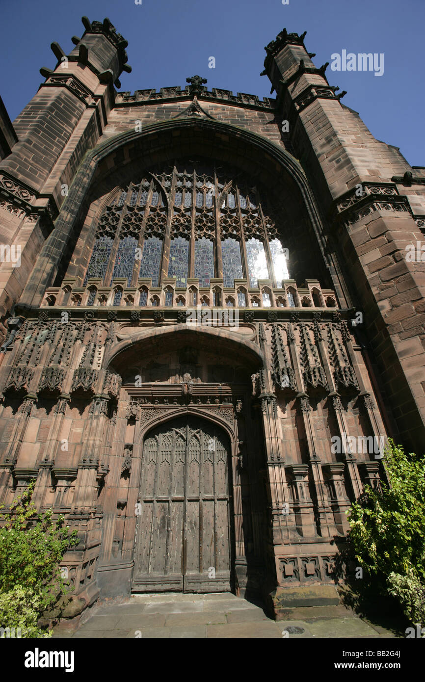 City of Chester, England. West front entrance to the historic Chester ...