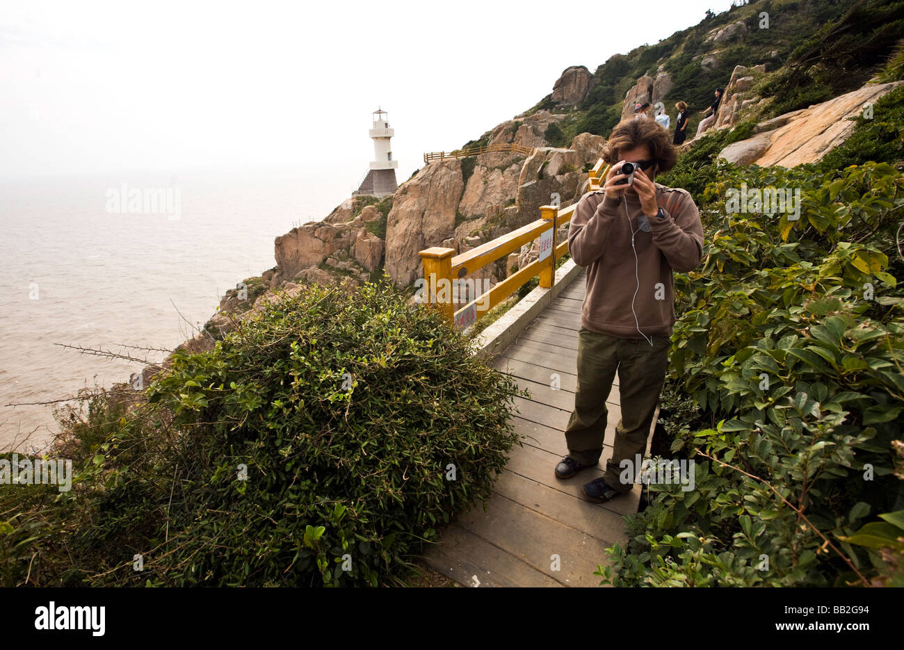 China, Zhoushan Prefecture, Shengsi Islands. Sijiao Island. Lighthouse ...