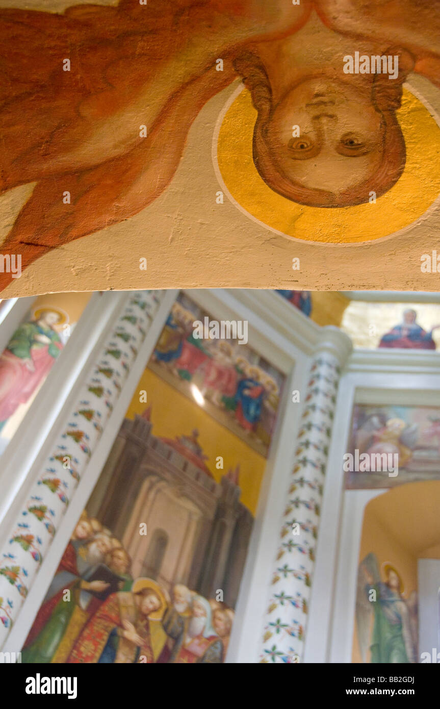 Russia, Moscow, Red Square. Interior view of St. Basil's Cathedral ...