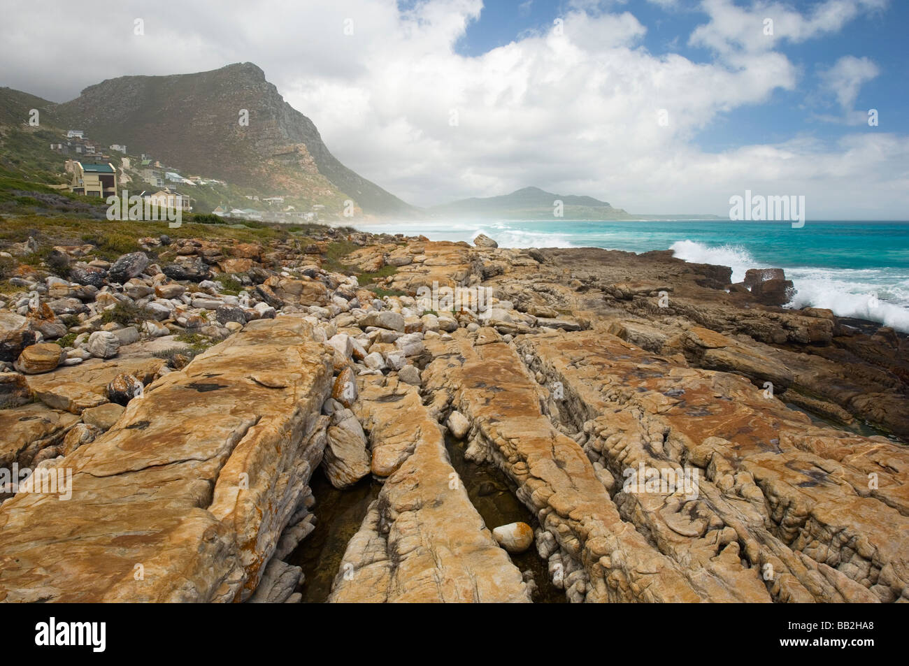 The Rocky Shoreline at Misty Cliffs. Cape Point Peninsula, near ...