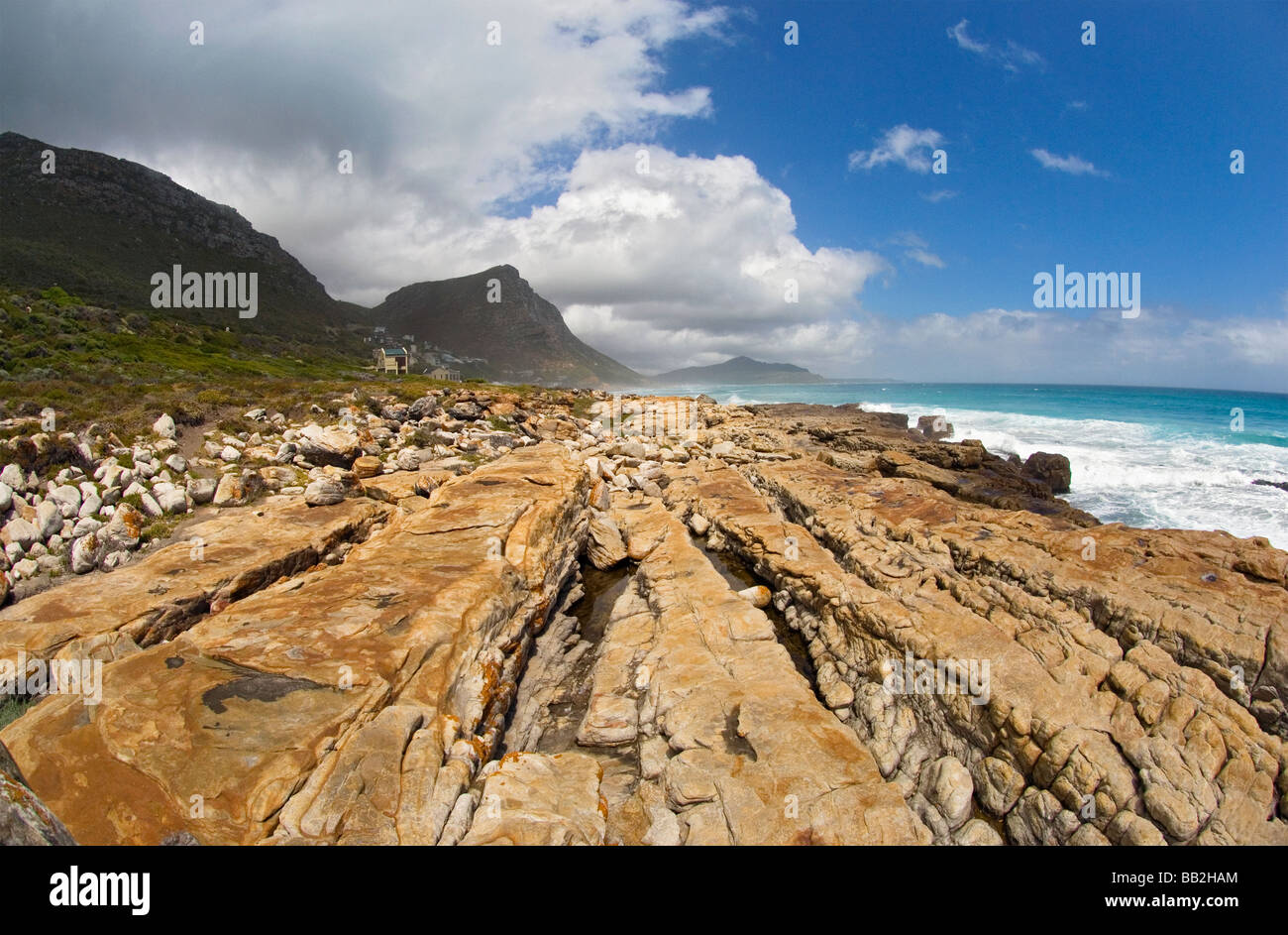 The Rocky Shoreline at Misty Cliffs. Cape Point Peninsula, near ...