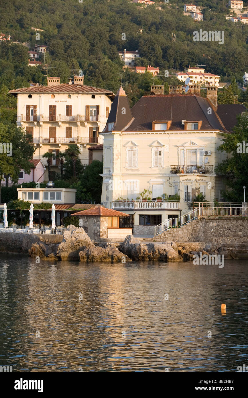 Traveling Croatia; The beautiful Villas of the coastal town of Lovran ...
