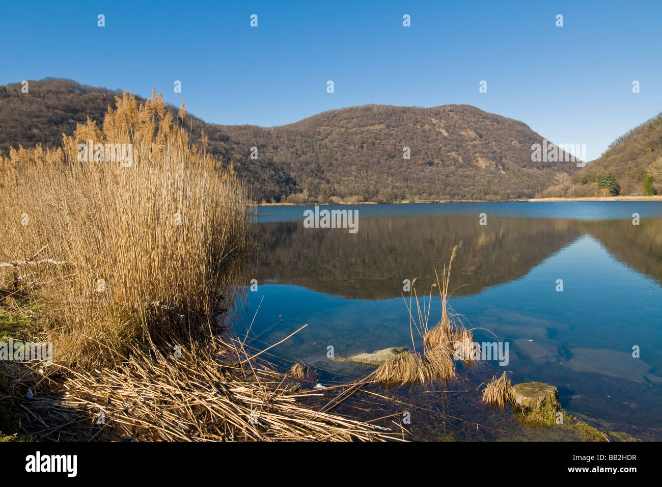 Segrino Lake to Eupilio Province of Como Italy Stock Photo - Alamy