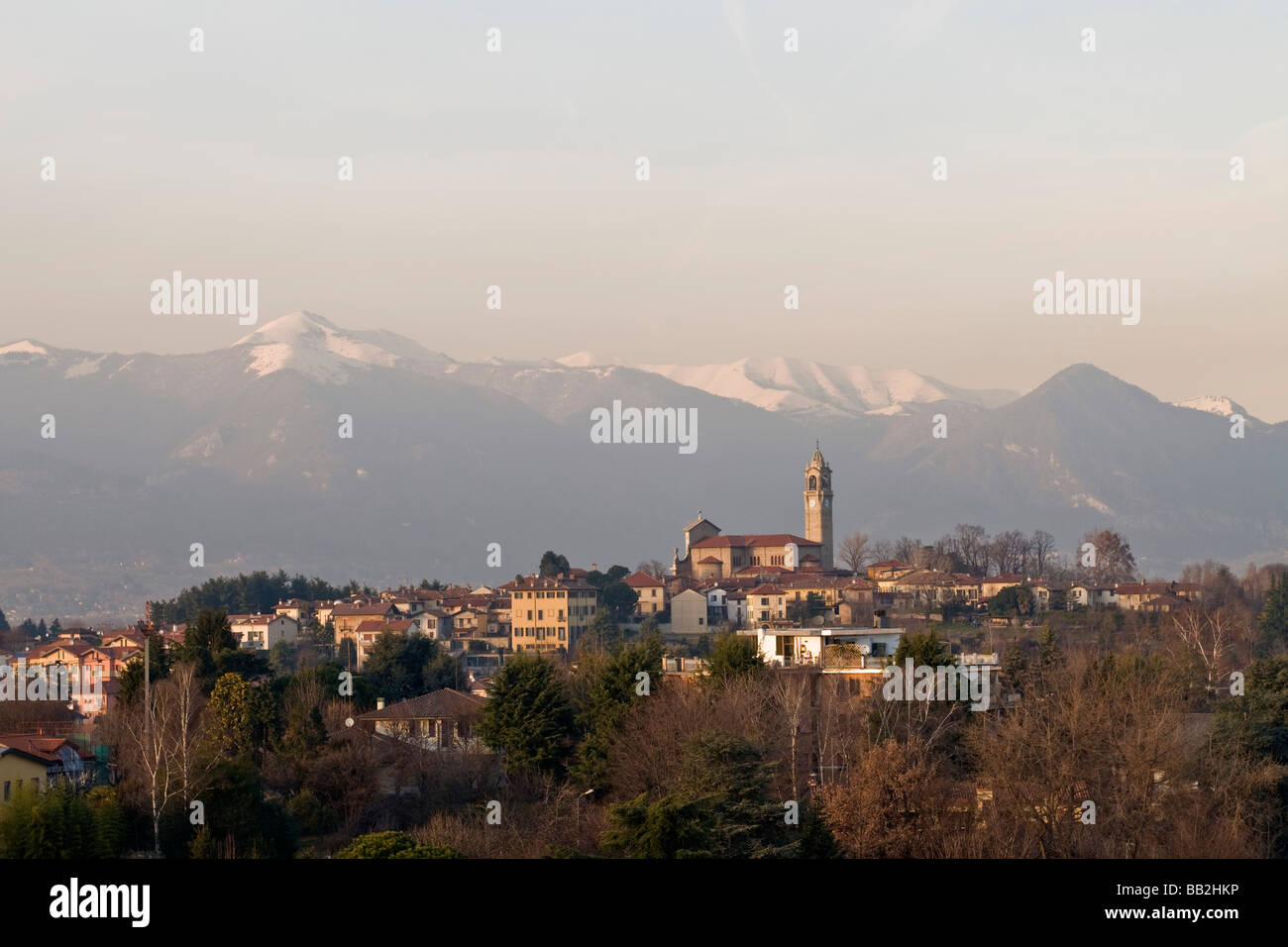 Panorama of Inverigo Province of Como Italy Stock Photo - Alamy